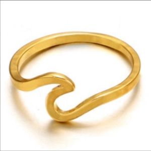 Jewelry | Gold Ocean Wave Ring | Poshmark
